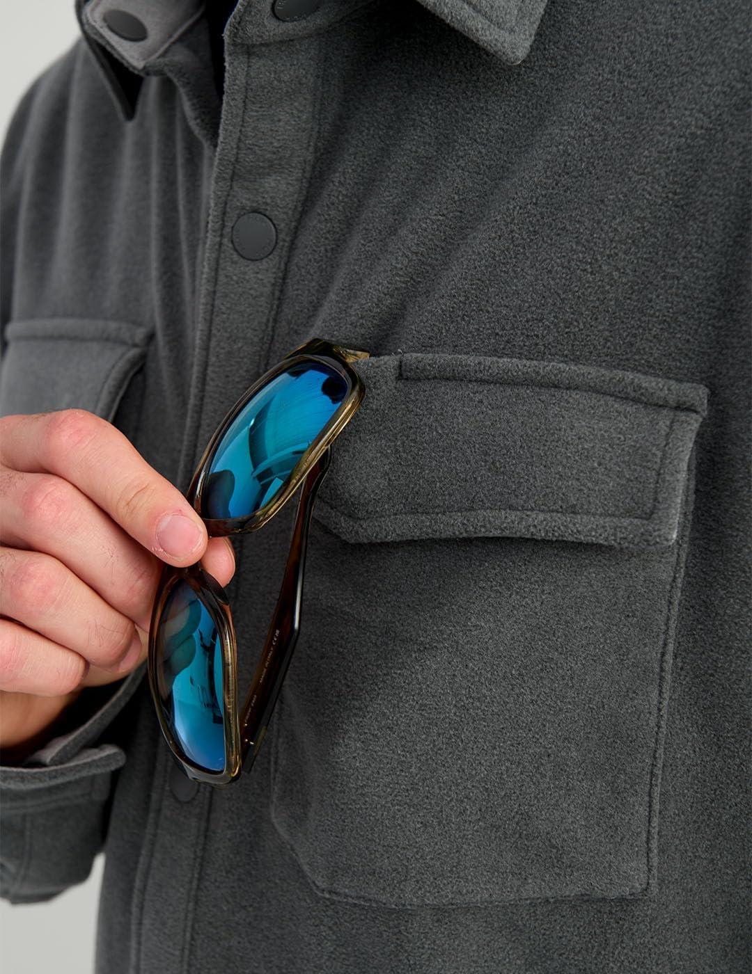 HUK Men’s Jetty Shacket, Water-Resistant Insulated Shirt Jacket with ...